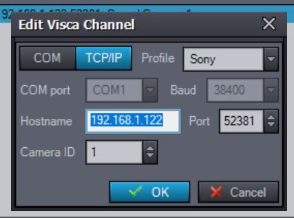 Cannot Connect To Ptz Cam Thro Forum My Aximmetry