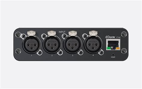 Shure Ani4in Audio Network Interface 4x Mic Line In Dante Out Xlr Input
