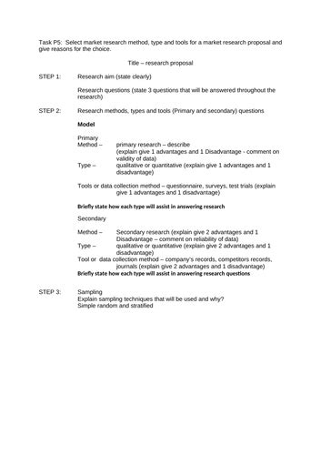 Ctec Unit 5 Marketing And Market Reseach P1 P6 Teaching Resources