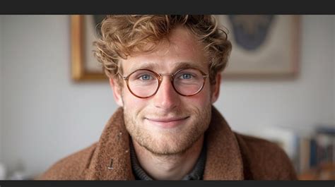Headshot Of A Smiling Editor Premium AI Generated Image