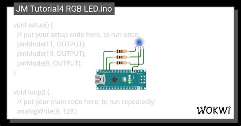 Jm Tutorial Rgb Led Ino Wokwi Esp Stm Arduino Simulator