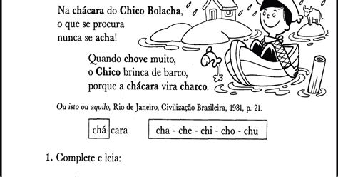 SOSPROFESSOR ATIVIDADES A chácara do Chico Bolacha