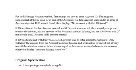 Solved Assignment 6 Program Requirements For This