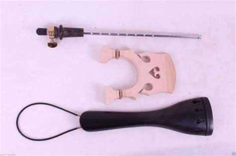 Double Bass Partsebonywood Tailpiece Endpin Separate Bridge Tailgut In