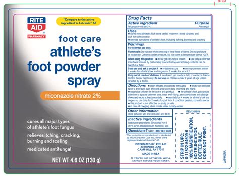 Miconazole Nitrate Antifungal Powder Spray Aerosol Spray While