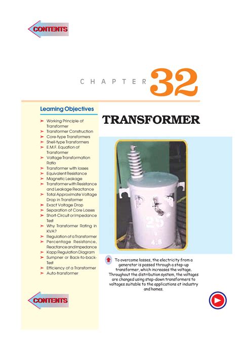 Transformers Lecture Note Transformer Working Principle Of