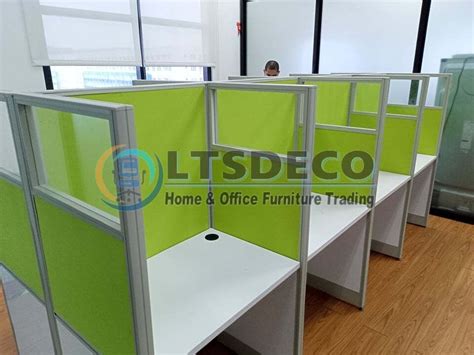 Workstation Cubicle Customized Fabric With Glass Office Partition Modular Partition Furniture