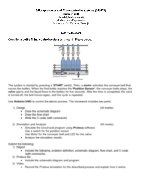 SOLUTION Microcontroller Homework Arduino Two Studypool