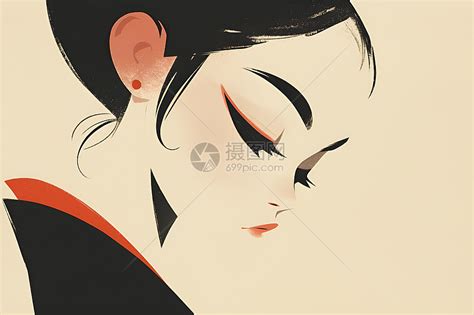 端庄典雅女子插画图片下载 正版图片601213000 摄图网