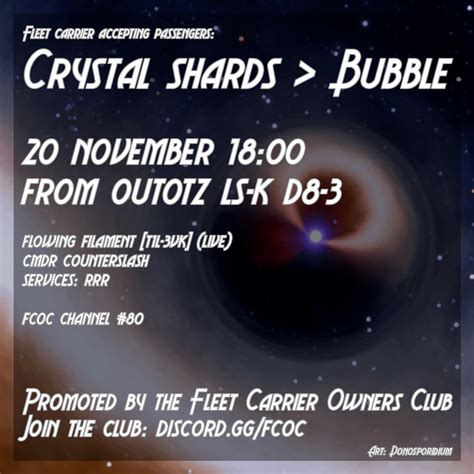 Crystal Shards Bubble Live 20 November 18 00 From Outotz Ls K D8 3 R Fcoc