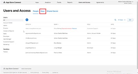 create a contanier in app store and generate testflight version