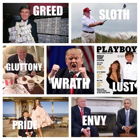 The Seven Deadly Sins Are Trumps Seven Favorite Hobbies But Yeah He