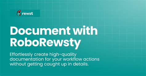 Document With Roborewsty Rewst Documentation