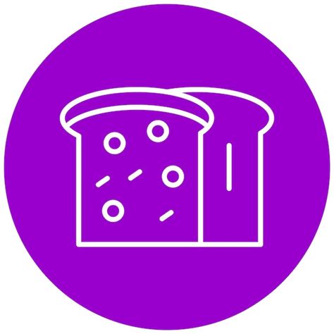 Diseño Vectorial Del Estilo Del Icono Del Pan Vector Premium
