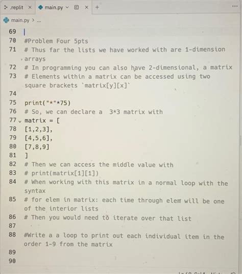 Solved Main Py 69 70 Problem Four 5 Pts 71 Thus Chegg Com