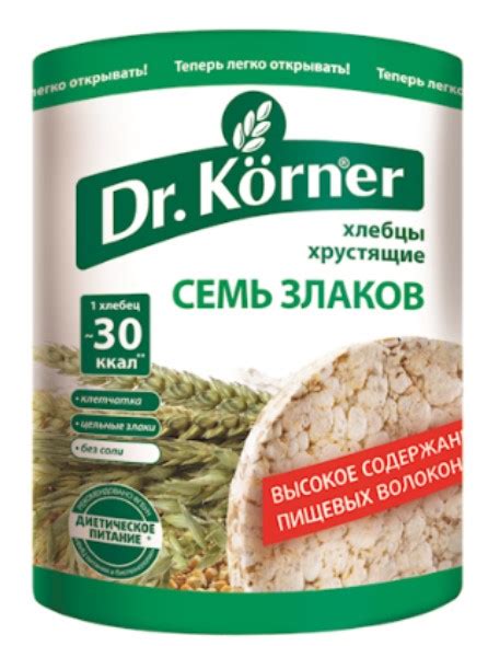 Dr Korner Seven Grains Crispbread Puffed Cakes 100g