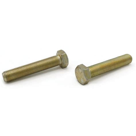 38 16 X 5 12 Hex Tap Bolts Grade 8 Zinc Yellow 175 Piece