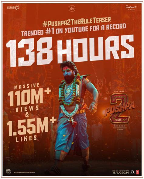 Pushpa 2 The Rule Teaser Garners Record Breaking Views
