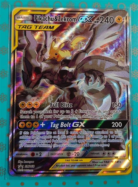 Yahooオークション ポケカ 英語版 正規品 ピカチュウandゼクロムgx Sr