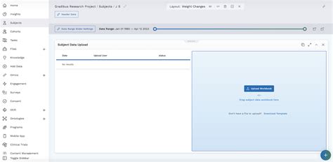 Subject Data Upload Lifeomic Platform Documentation