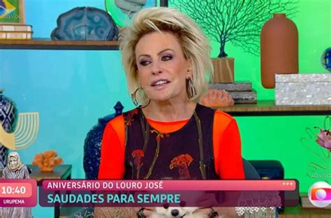 Ana Maria Braga se emociona ao vivo no Mais Você ao falar sobre Louro