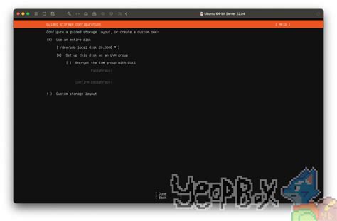 우분투ubuntu 2204 Server 설치기 Yeopbox