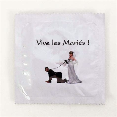 Préservatif humoristique Vive les mariés 1 95