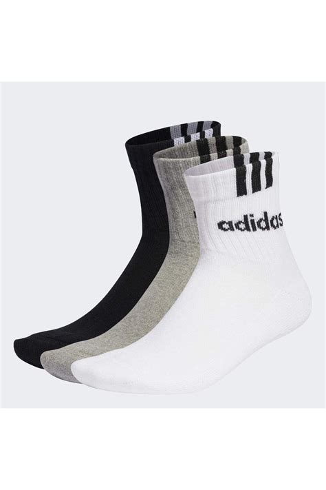 Adidas 3 Stripes Linear Half Crew Cushioned Socks 3 Pairs Fiyatı