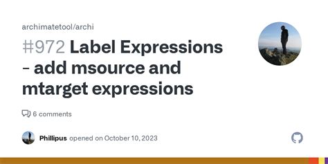 Label Expressions Add Msource And Mtarget Expressions · Issue 972 · Archimatetoolarchi · Github