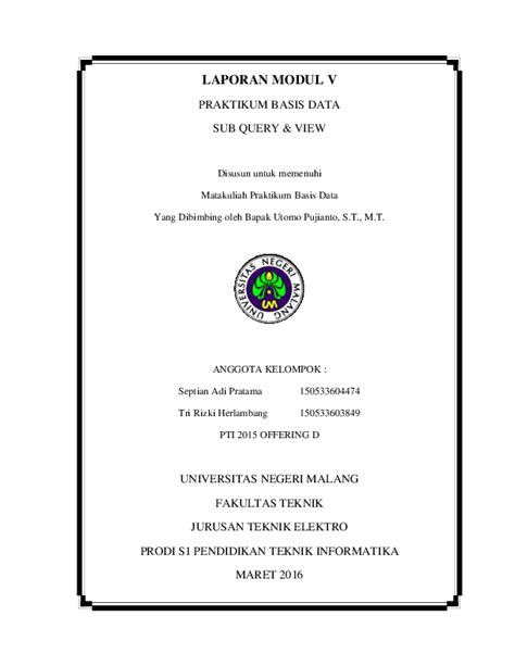 Doc Laporan Basis Data Modul 5
