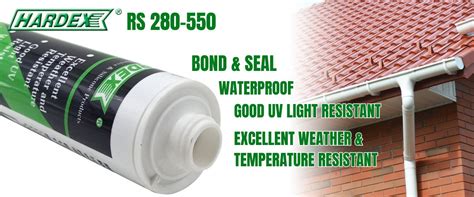 Hardex Rs 280 550 Awning Gutter And Roof Butyl Rubber Pelekat Bumbung