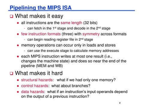 Ppt Cpe 335 Computer Organization Basic Mips Pipelining Part Ii