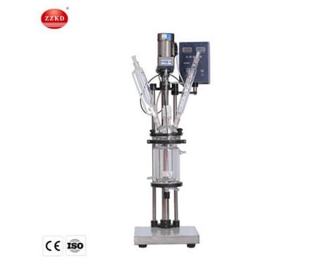 1l Jacketed Glass Reactor Zzkd Instruments