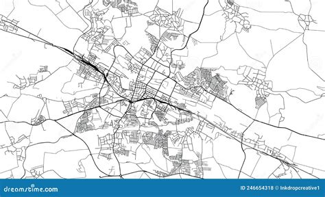 Khmelnytskyi Map Vector Highly Detailed Map In National Yellow Blue