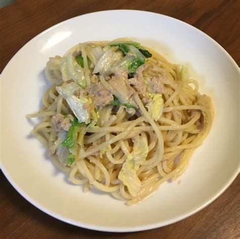 ツナと白菜のクリームパスタ By Chiyo16 【クックパッド】 簡単おいしいみんなのレシピが345万品