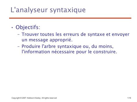 Analyse Lexicale Et Syntaxique Ppt Télécharger