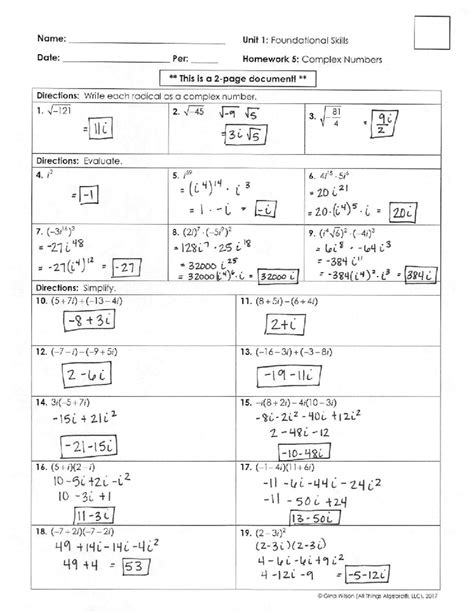 Homework 5 Understanding Complex Numbers And Their Applications Studocu
