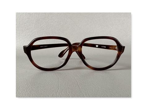 Vintage Deadstock Eyeglass Frames Thick Brown Usa Lisa Etsy