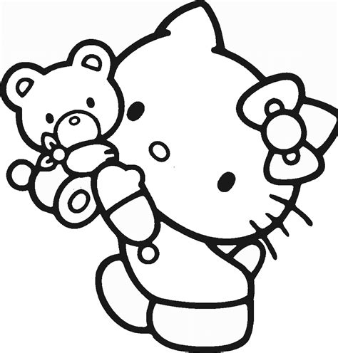 Hello Kitty Coloring Sheet Printable