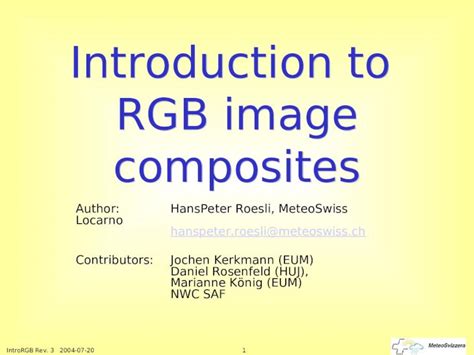 Ppt Introduction To Rgb Image Composites Dokumentips