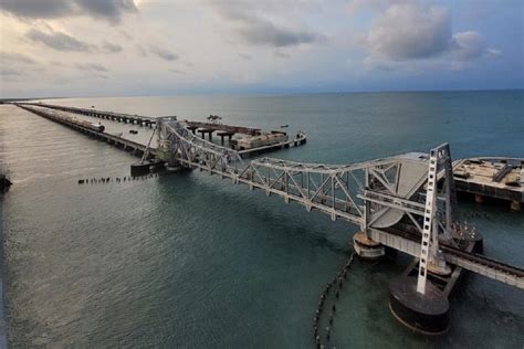 New Pamban Railway Bridge 84 Per Cent Construction Complete On Indias