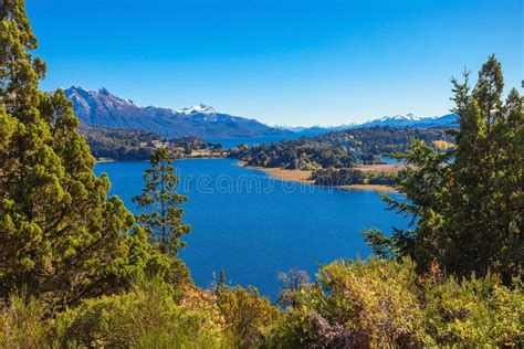 Bariloche Landscape In Argentina Stock Image Image Of Green Huapi