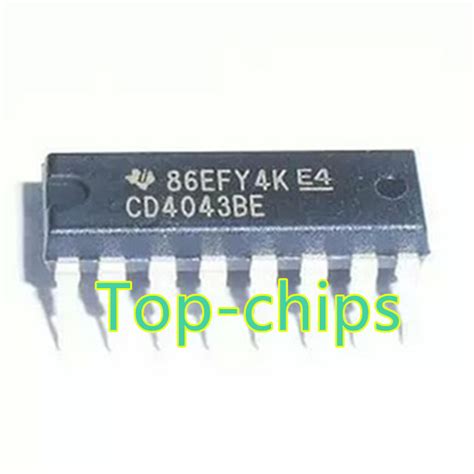 5pcs Cd4043be Cd4043 4043 Ic Cmos Quad 3 State Latches Dip Ebay