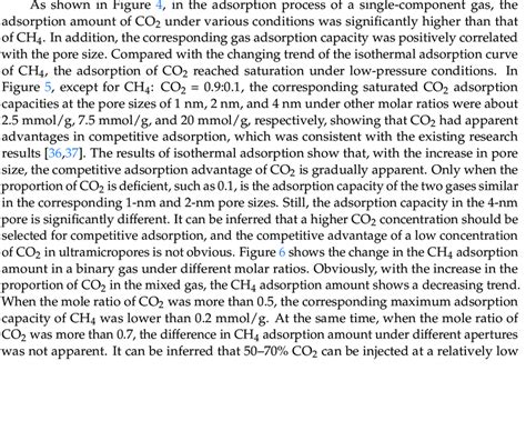 Adsorption Isotherms Of Ch4 And Co2 At 29315 K Adsorption Isotherms