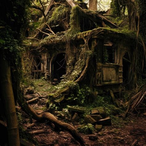 Premium Ai Image Decaying Forest