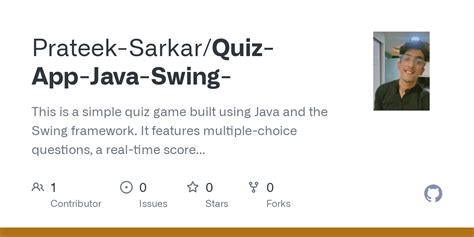 GitHub Prateek Sarkar Quiz App Java Swing This Is A Simple Quiz