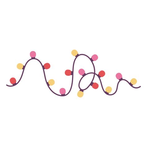 Playful String Lights Illustration Png And Svg Design For T Shirts