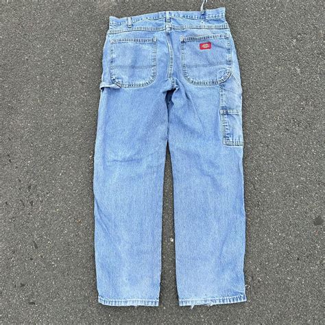 Vintage Dickies Jeans Baggy Fit And Nice Fading Depop