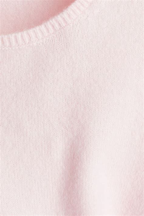 T Shirt En Fin Tricot Rose Clair Femme Handm Ca
