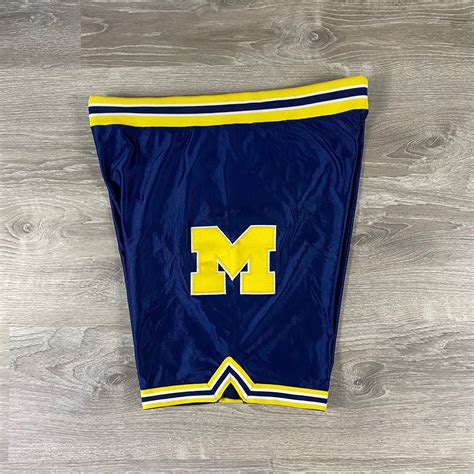 90s Fab Five Michigan Basketball Shorts Team Issue By Russell Etsy